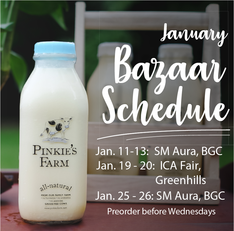 January Bazaar Schedule – Pinkie's Farm